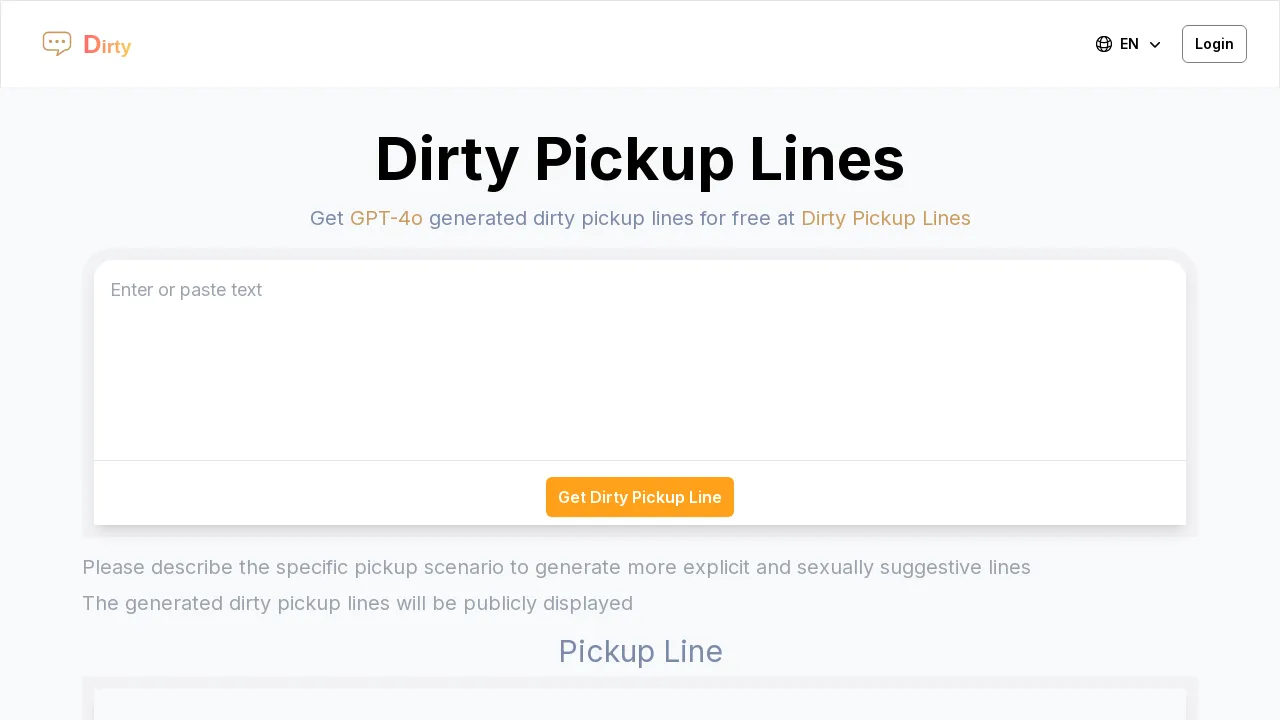 Dirty Pickup Lines - BestofAI